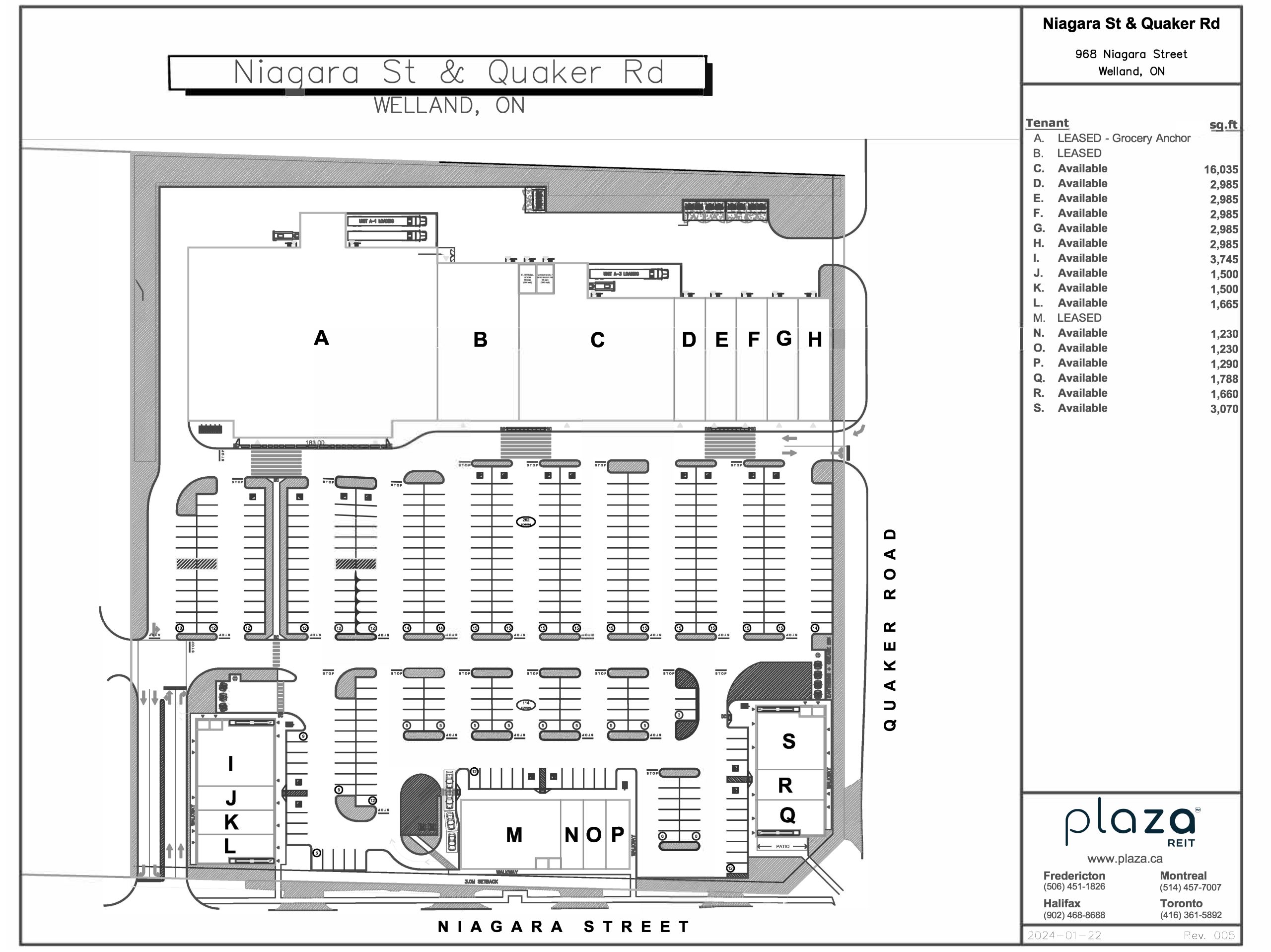 Niagara Street & Quaker Road Plaza – Plaza Reit